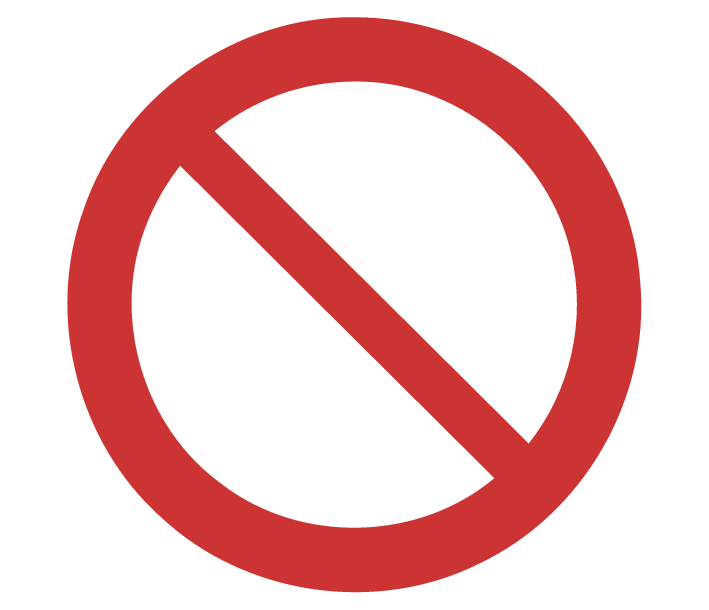 Signaux d'interdiction: Interdiction